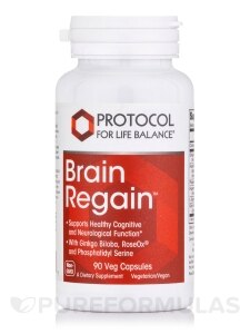 Brain Regain™ - 90 Veg Capsules - Protocol for Life Balance | PureFormulas