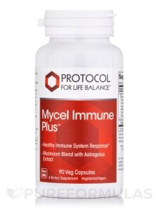 Mycel Immune Plus™ - 90 Veg Capsules - Protocol for Life Balance | PureFormulas