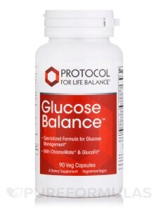 Glucose Balance™ - 90 Veg Capsules - Protocol for Life Balance | PureFormulas